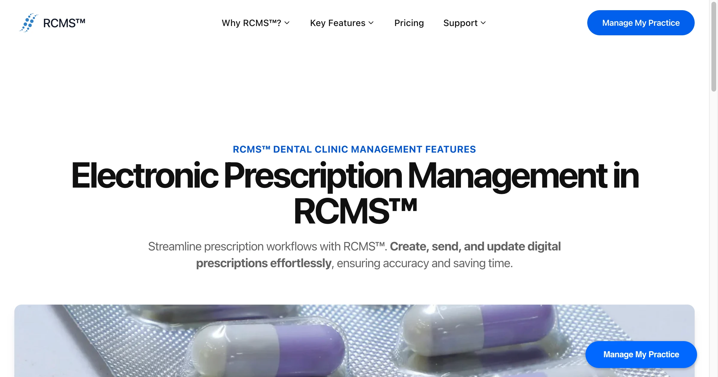 Electronic Prescriptions for Dental Clinics | RCMS™